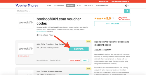 boohooMAN.com Discount Code - 70% OFF | December 2024 | VoucherShares